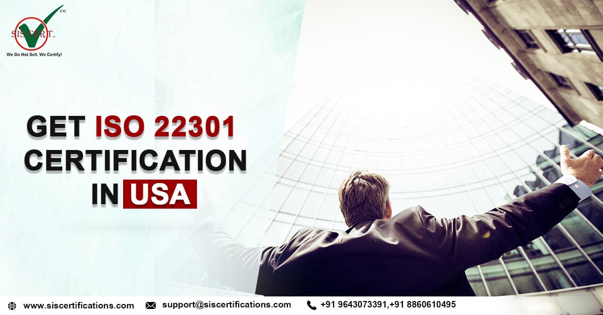 ISO 22301 Certification USA | ISO 22301 Standard in United States