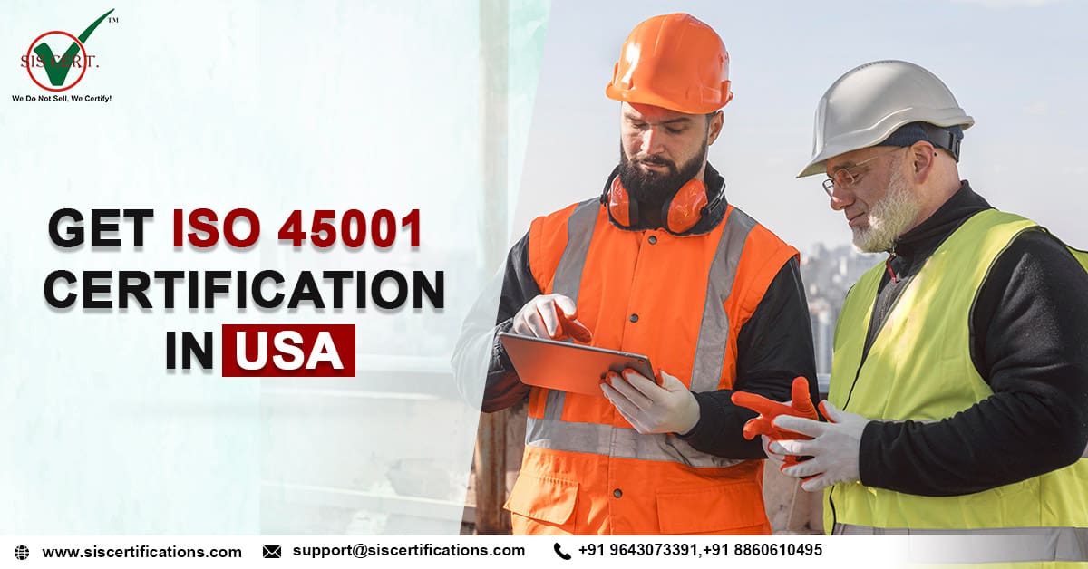 ISO 45001 Certification USA | Get ISO 45001 Certified in United States