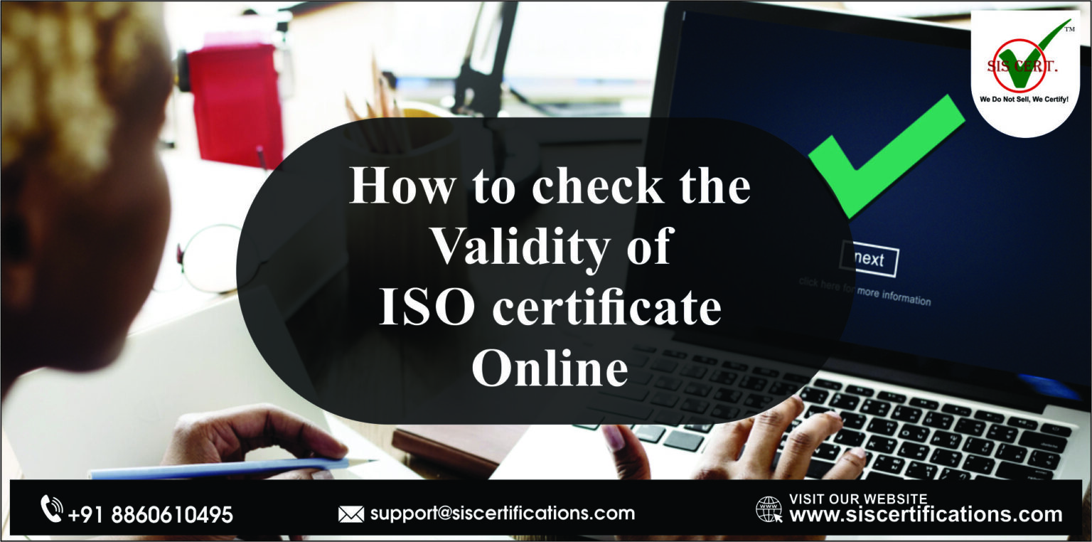 How to check the validity of ISO Certificate Online - Blog | SIS Cert