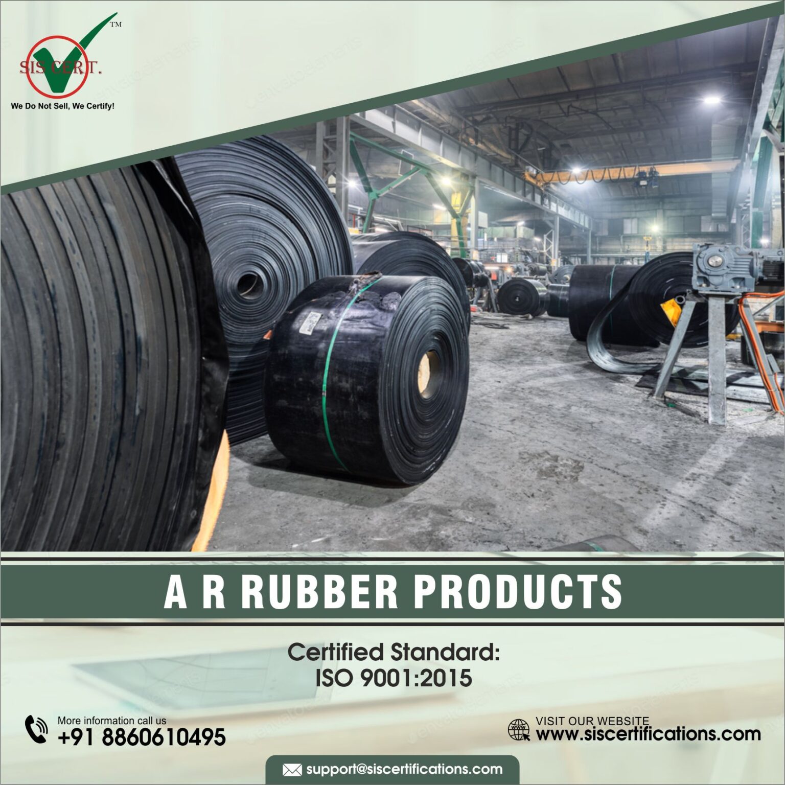A R Rubber Products - SIS Certifications