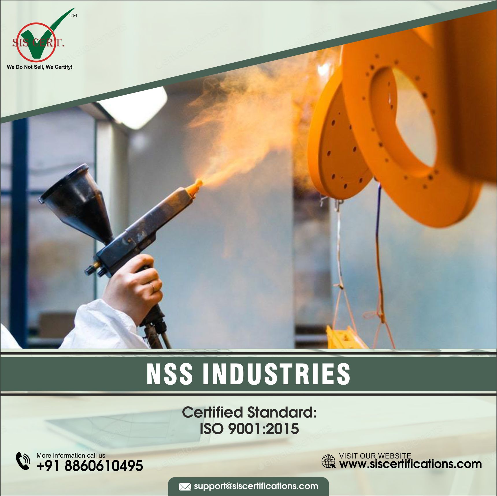 NSS Industries successfully awarded ISO 9001:2015 Certificate