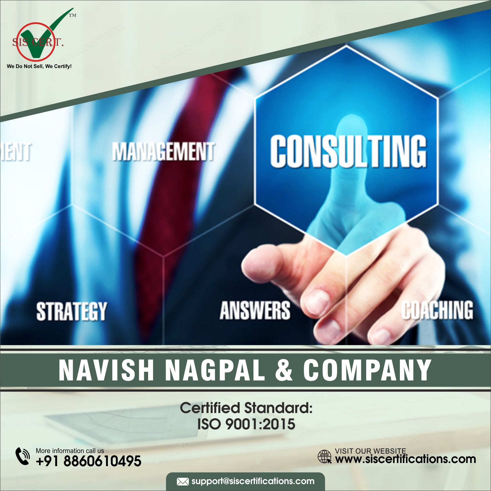Navish Nagpal & Company awarded ISO 9001:2015 Certificate