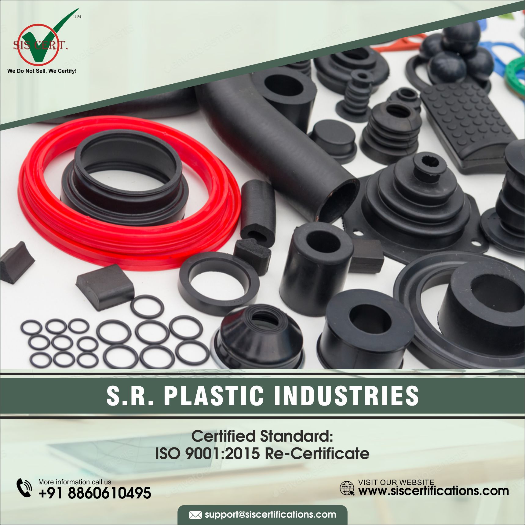 S R Plastic Industries awarded ISO 9001:2015 Re Certificate