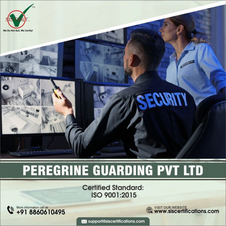Peregrine Guarding Pvt Ltd - SIS Certifications