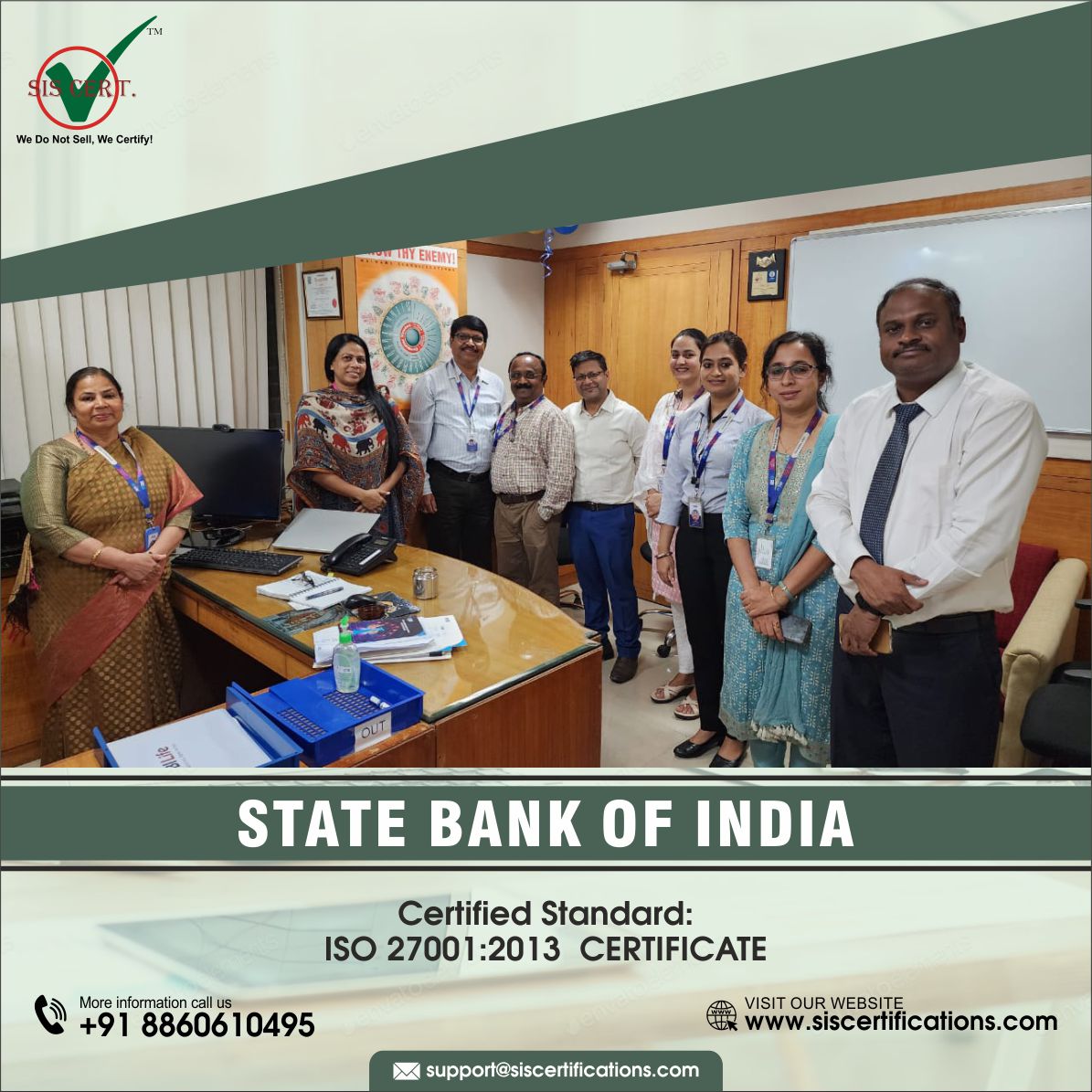 State Bank of India achieved ISO 27001:2013 Certification