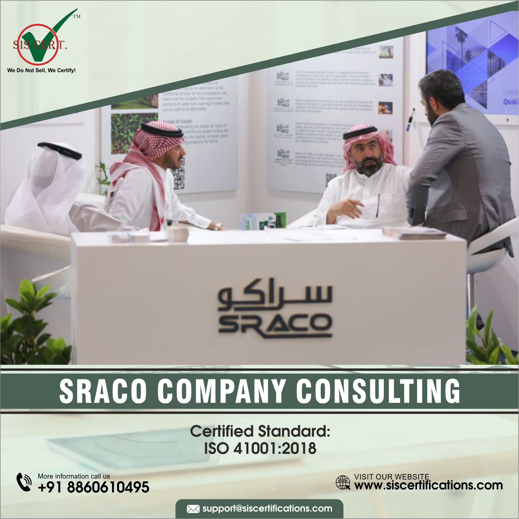 SRACO Company Consulting is Certified as ISO 41001:2018