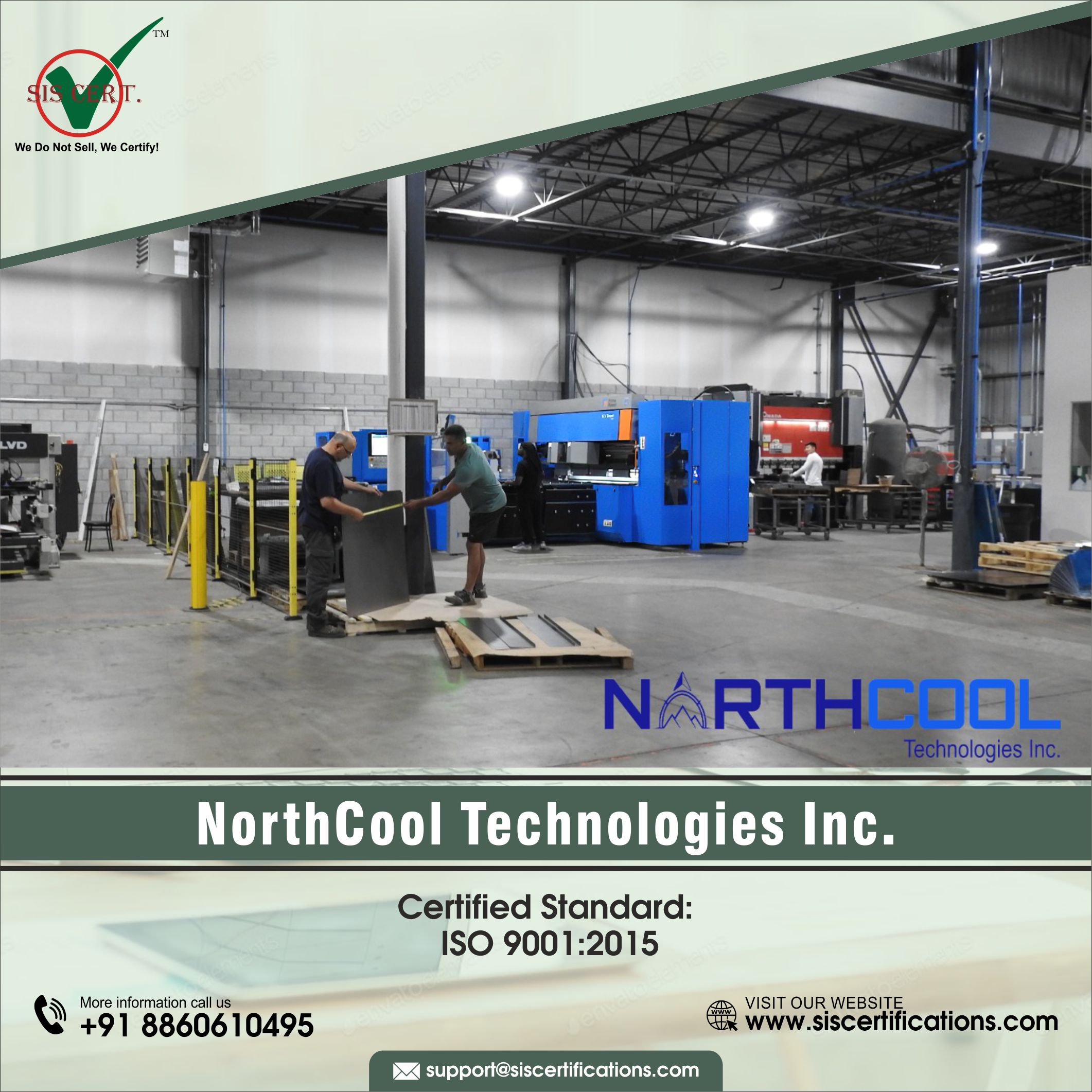 NorthCool Technologies Inc. achieved ISO 9001:2015 accreditation