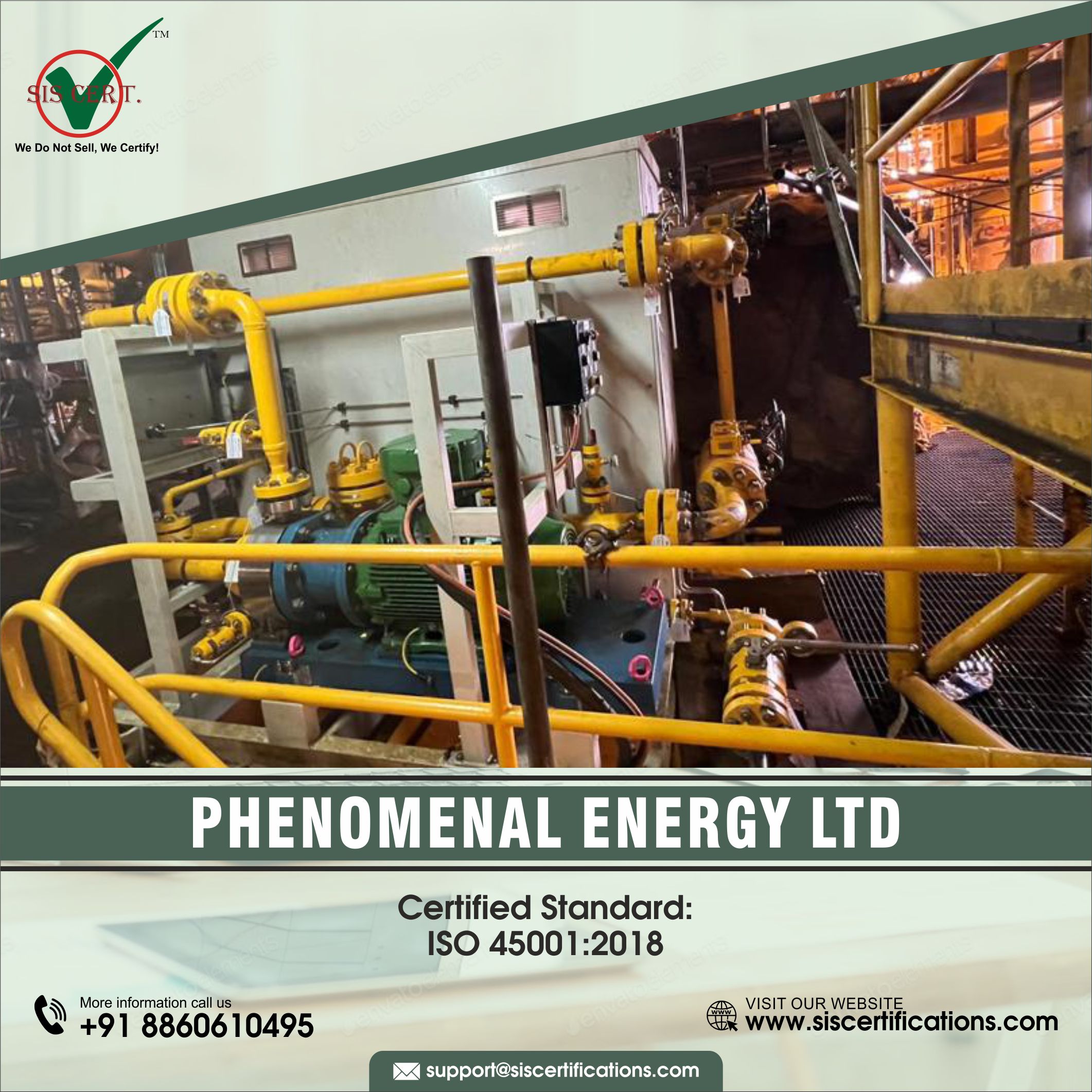 Phenomenal Energy Ltd awarded ISO 45001 Certification
