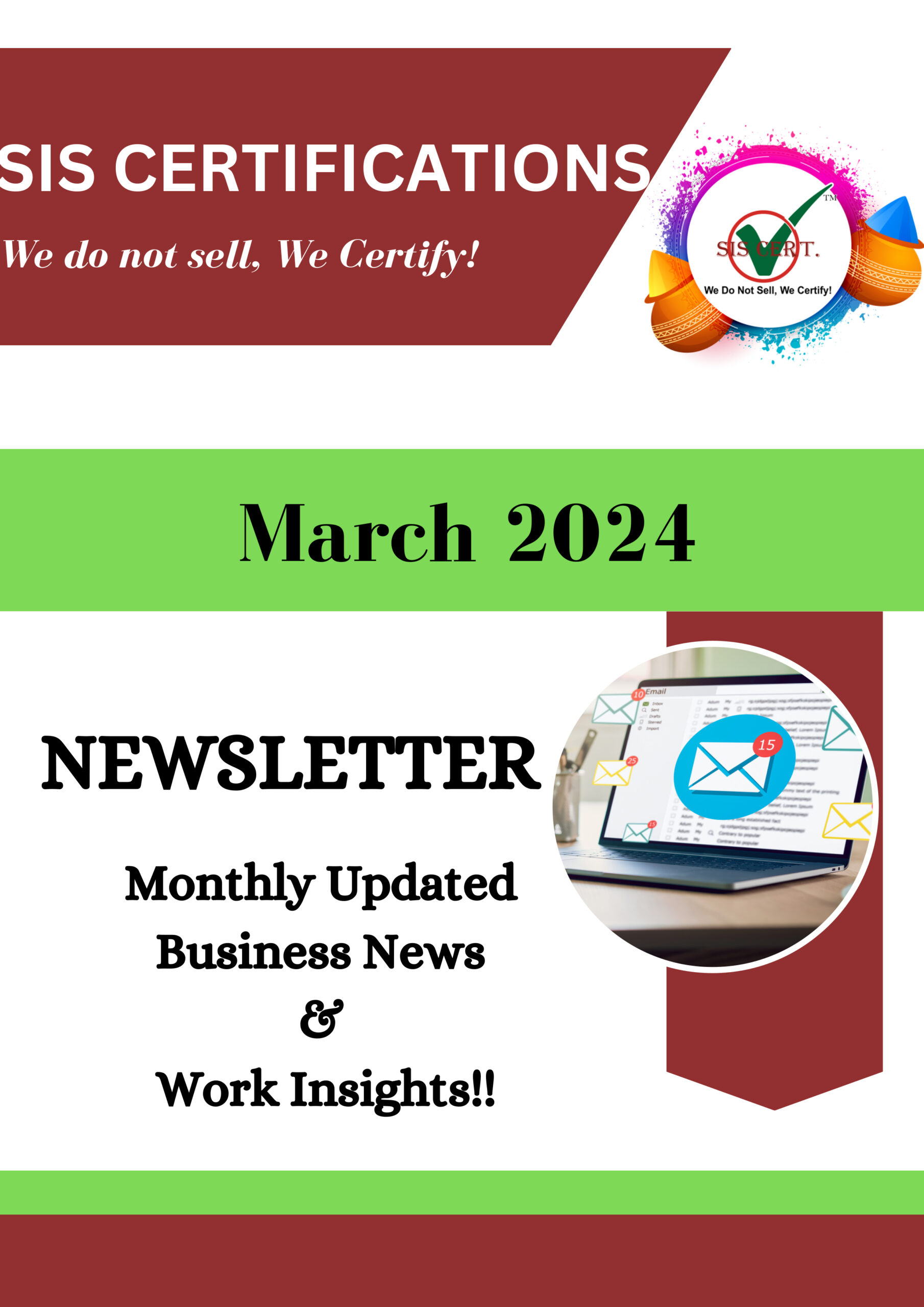 SIS Newsletter - SIS Certifications
