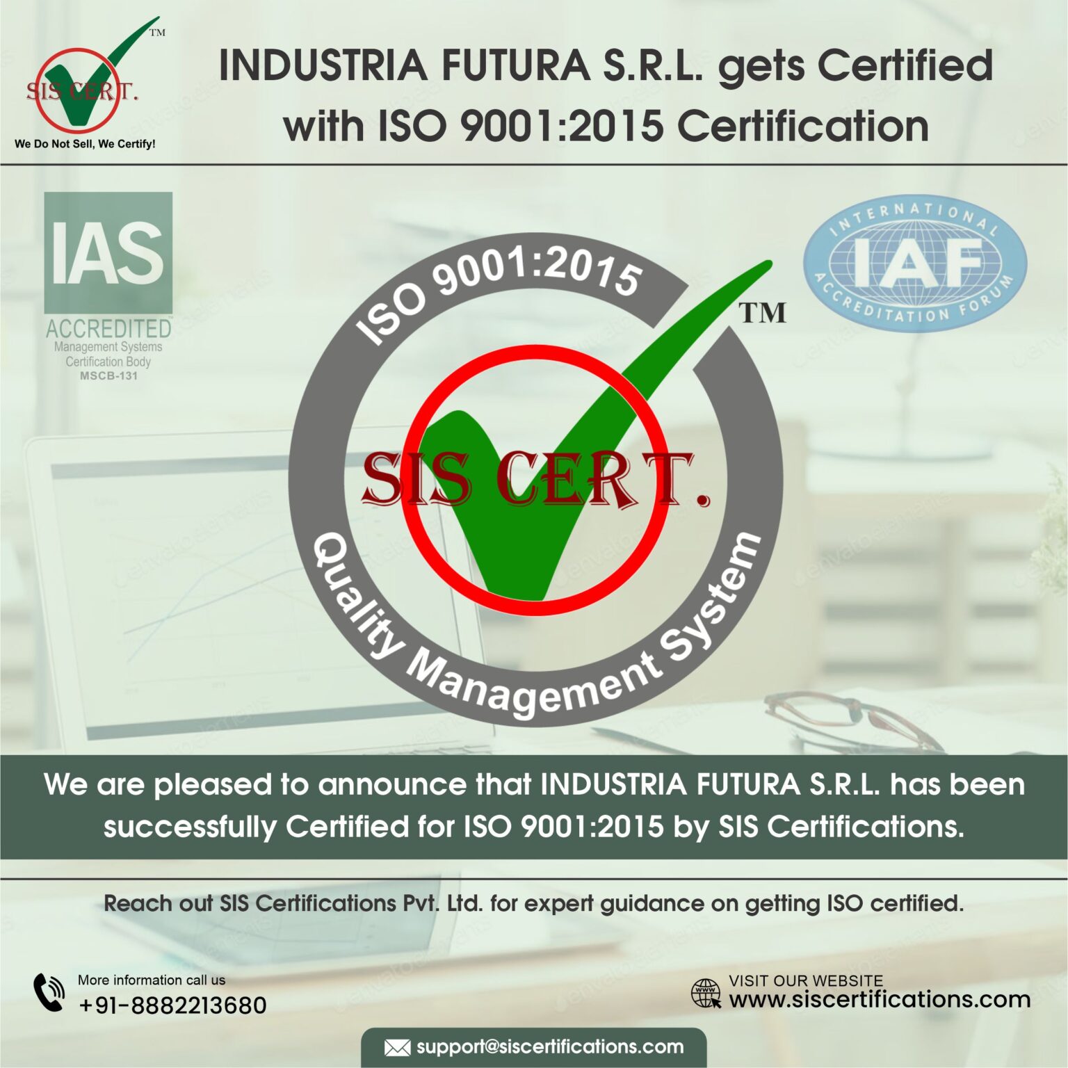 Alok Masterbatches Pvt Ltd awarded ISO 9001:2015 Re Certificate