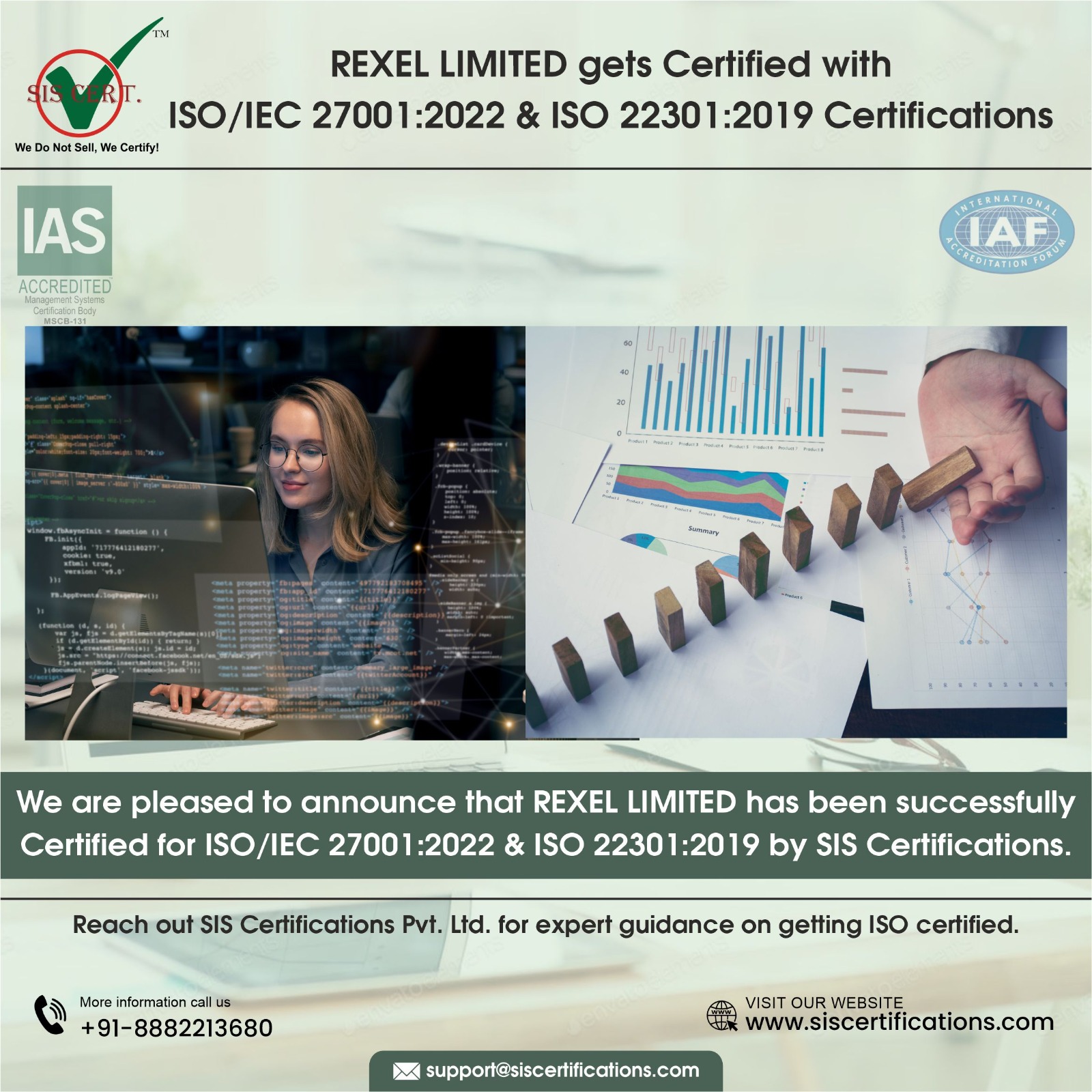 REXEL LIMITED achieved ISO 27001 AND 22301 Certifications